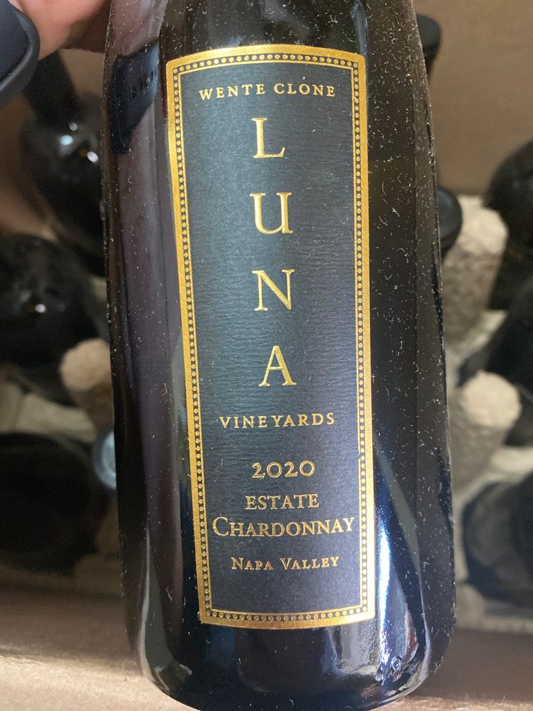 2020 Luna Vineyards Chardonnay Estate, Wente Clone, USA, California ...