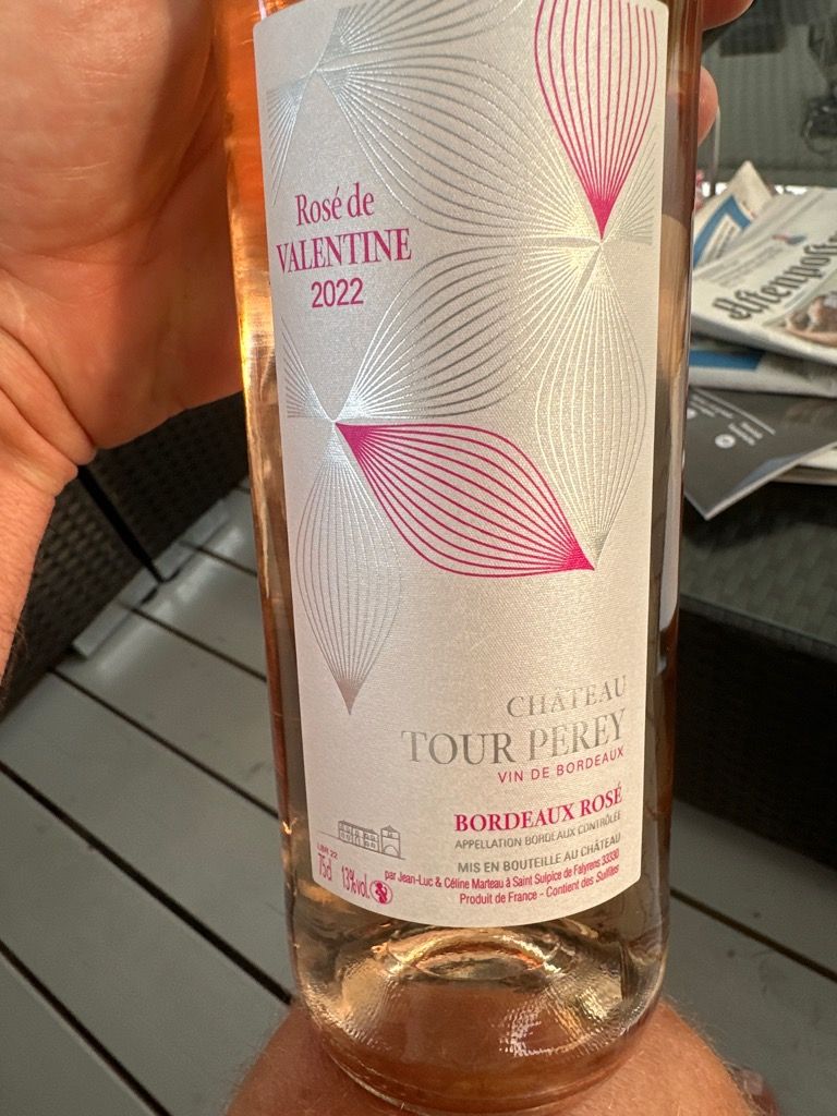2022 Château Tour Perey Rosé de Valentine, France, Bordeaux, Bordeaux ...
