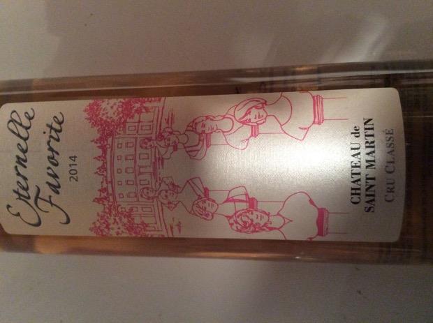 2014 Château de Saint-Martin Côtes de Provence Rosé Eternelle Favorite ...