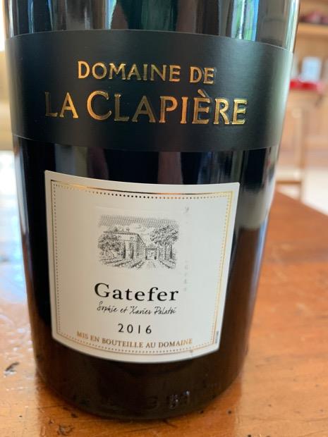 2016 Domaine de La Clapière Vin de Pays d'Oc Gatefer, France, Languedoc ...