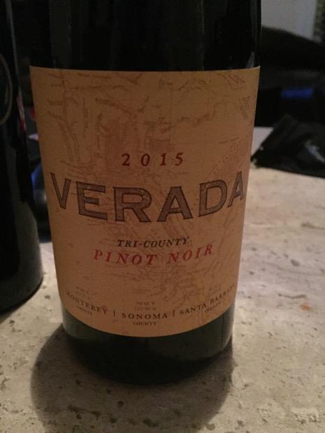 2015 Verada Pinot Noir Tri-County, USA, California, Sonoma County ...
