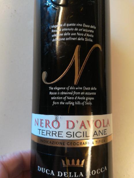 2010 Duca Della Rocca Nero d'Avola Sicilia, Italy, Sicily, Sicilia ...