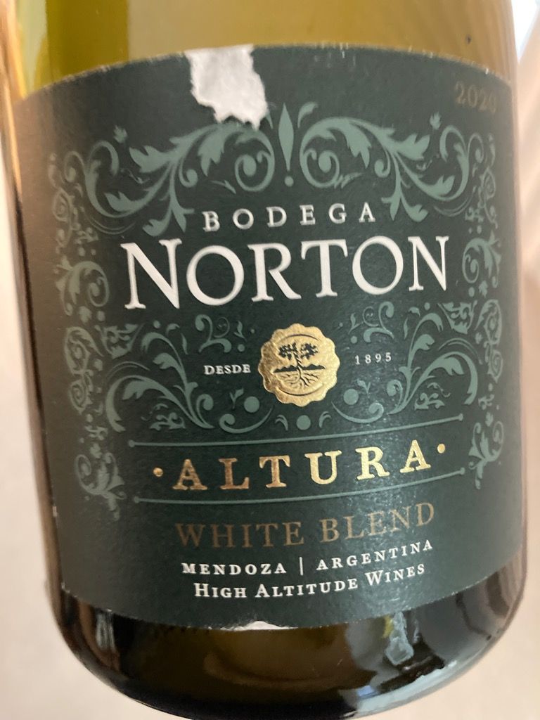 2021 Bodega Norton Sémillon Altura, Argentina, Mendoza - CellarTracker