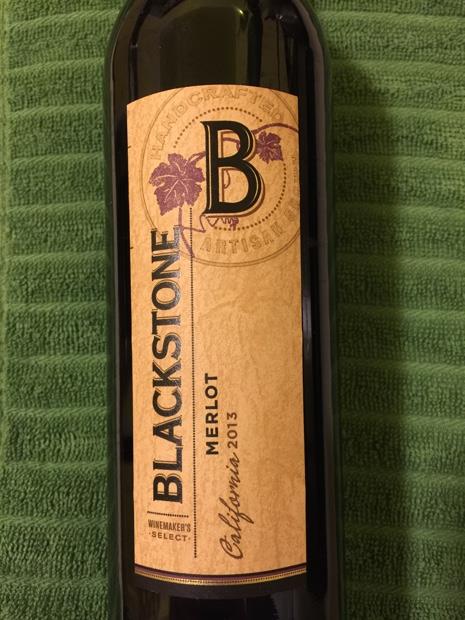 2013 Blackstone Winery Merlot California, USA, California - CellarTracker