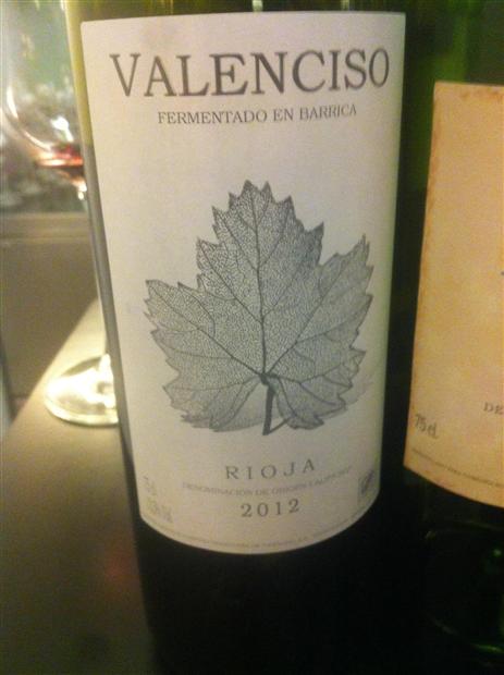 2012 Compañía Bodeguera Valenciso Rioja Blanco, Spain, La Rioja, La ...