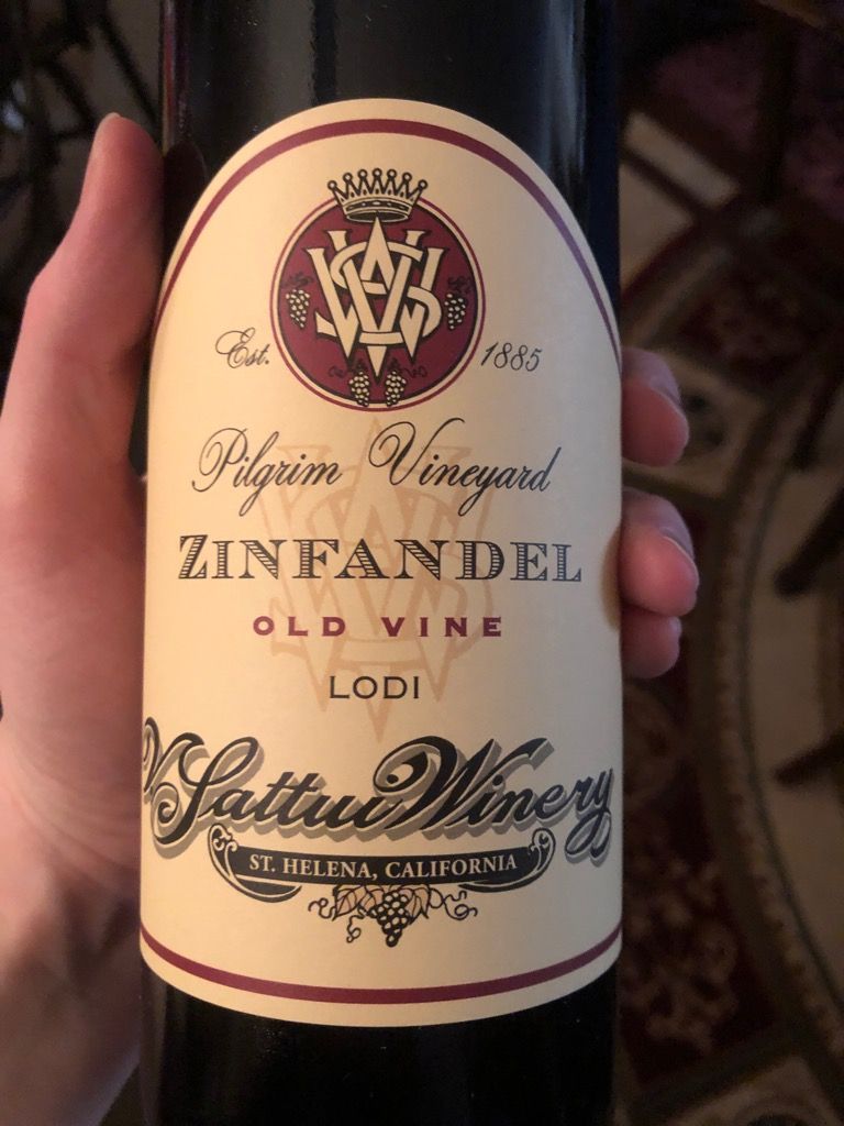 2019 V. Sattui Winery Zinfandel Old Vine Pilgrim Vineyard Lodi, USA ...