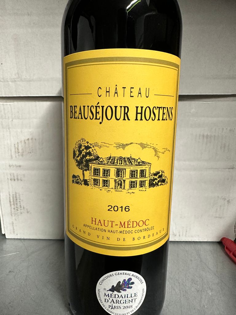 2016 Château Beauséjour Hostens, France, Bordeaux, Médoc, Haut-Médoc ...