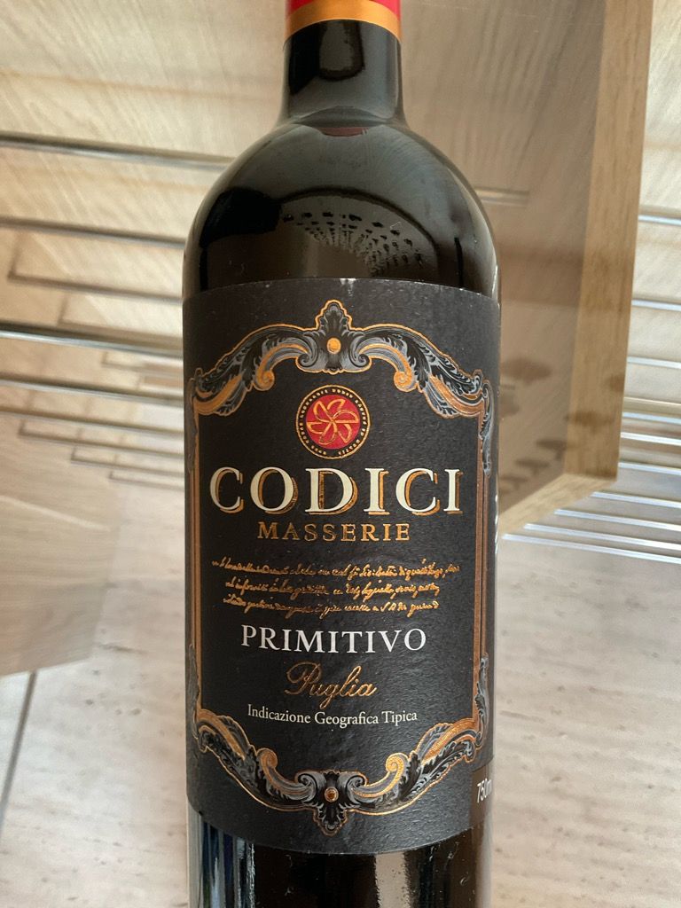 2022 MGM Mondo del Vino Codici Masserie Primitivo Merlot Puglia IGT ...