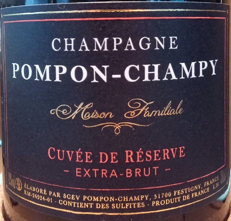 NV Pompon-Champy Champagne Cuvée de Réserve Extra-Brut, France ...