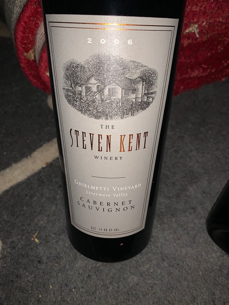 2006 Steven Kent Winery Cabernet Sauvignon clone 191 Ghielmetti ...