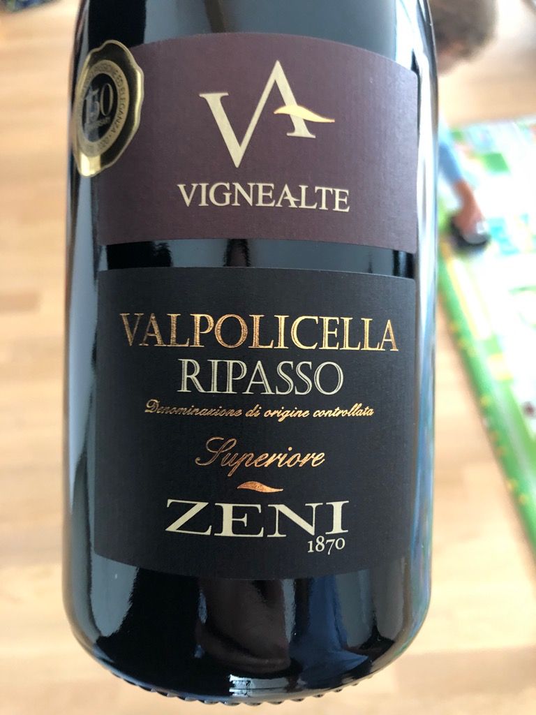 2019 Zeni Valpolicella Superiore Ripasso Vignealte, Italy, Veneto ...