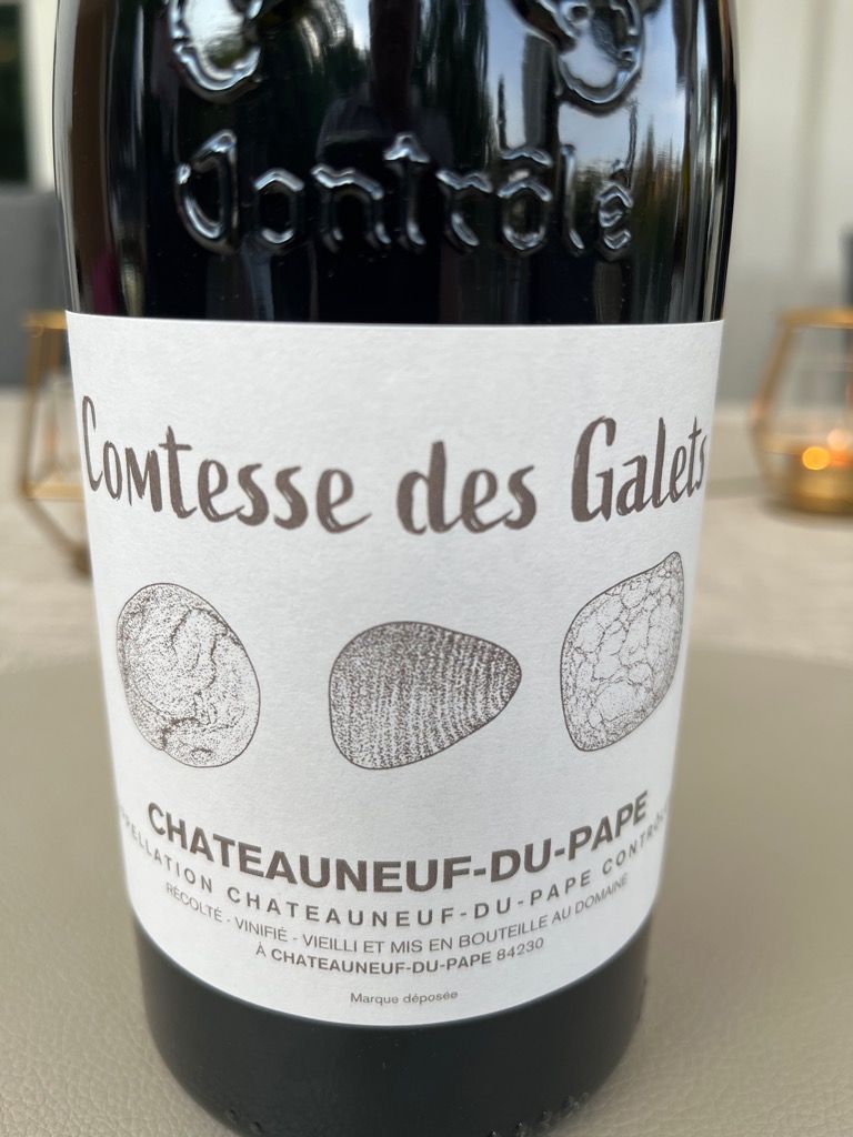 2020 Domaine Comte de Lauze Châteauneuf-du-Pape Comtesse des Galets ...