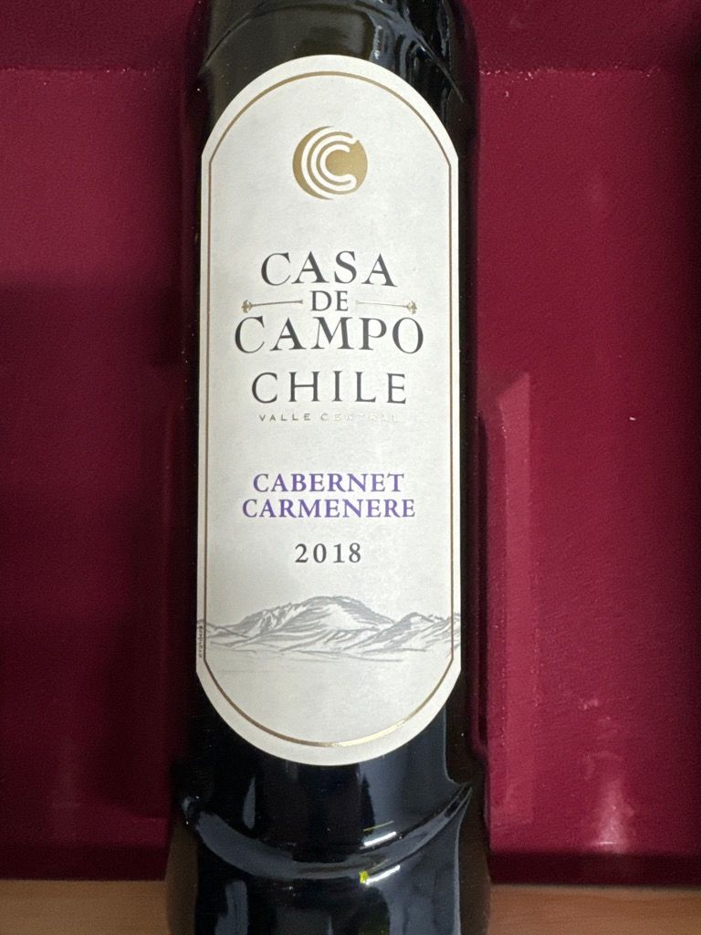 2019 Casa De Campo Cabernet Sauvignon Cabernet-Carmenère, Chile ...