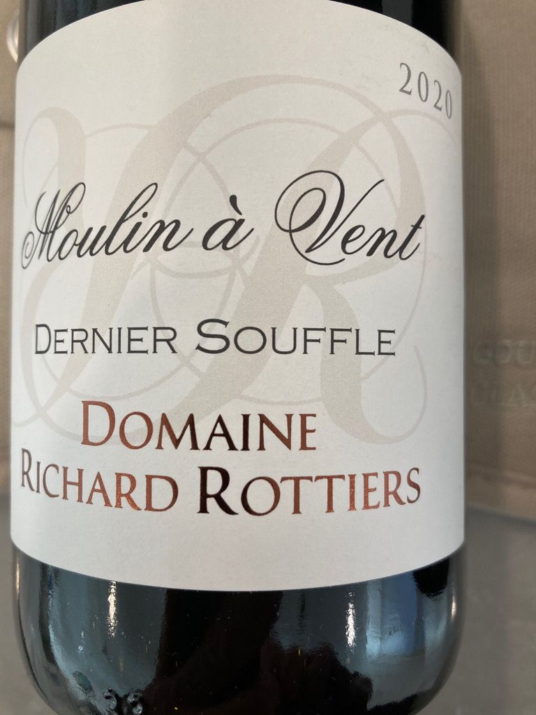 2022 Domaine Richard Rottiers Moulin-à-Vent Dernier Souffle, France ...