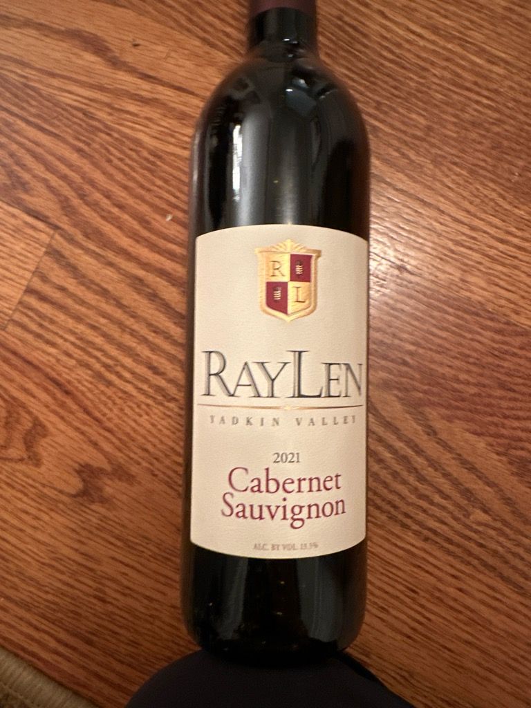 2020 RayLen Cabernet Sauvignon, USA, North Carolina, Yadkin Valley ...