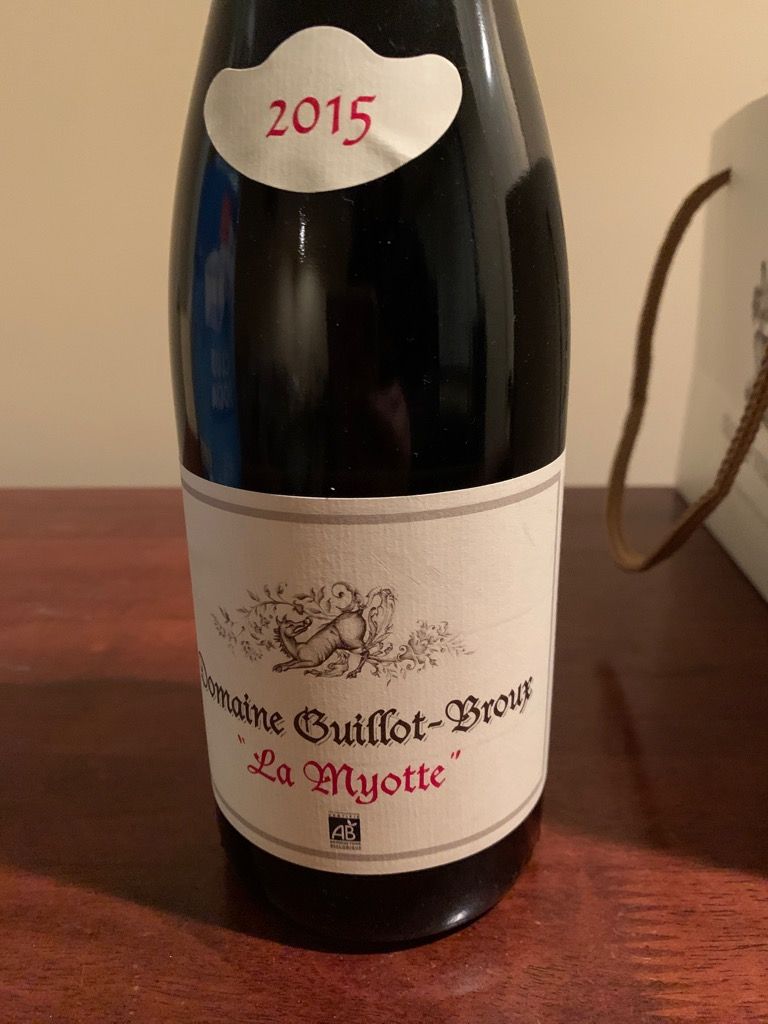 2015 Domaine Guillot-Broux Bourgogne La Myotte, France, Burgundy ...
