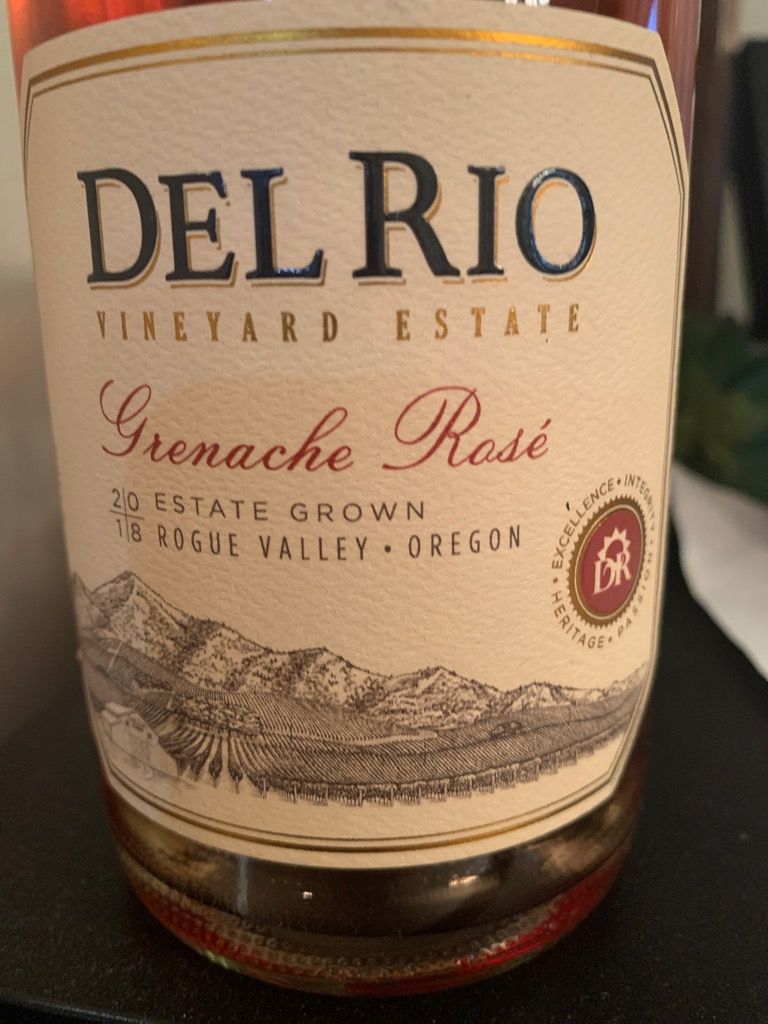 2019 Del Rio Vineyards Grenache Estate Rosé, USA, Oregon, Southern ...