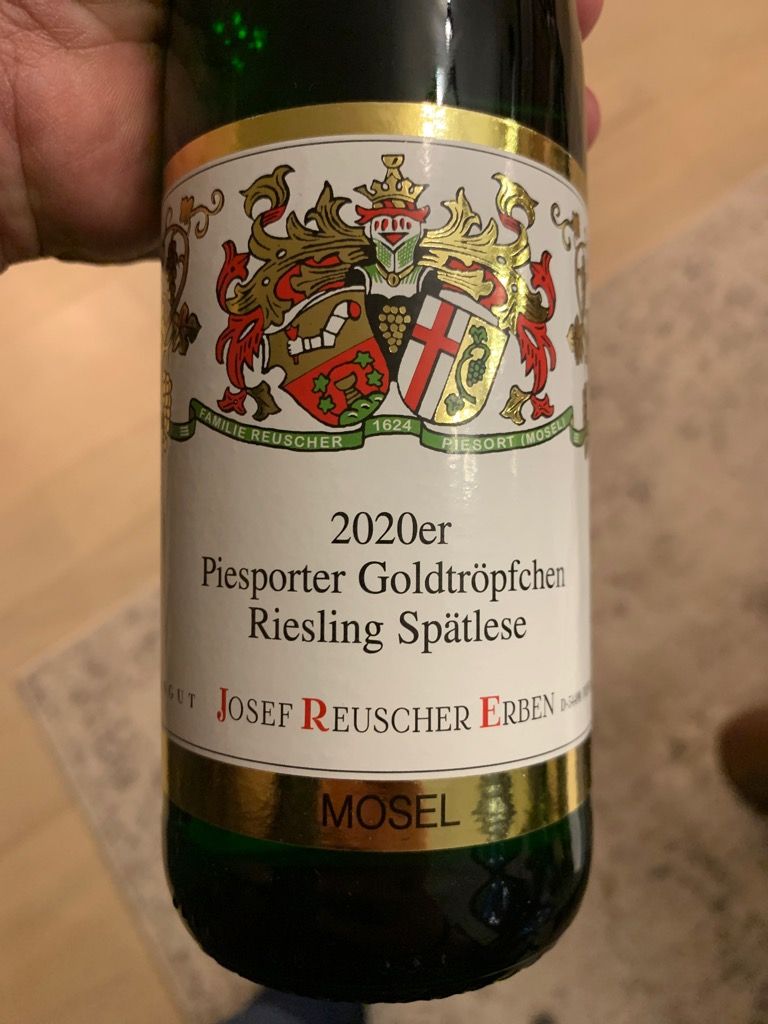 2020 Josef Reuscher Erben Piesporter Goldtröpfchen Riesling Spätlese ...