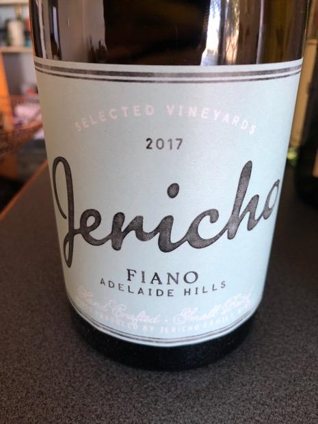 2017 Jericho Wines Fiano, Australia, South Australia, Mount Lofty ...