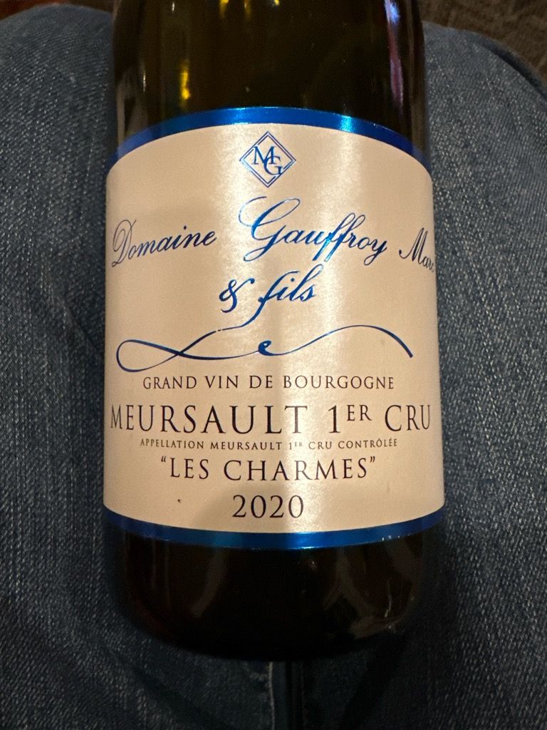 2020 Domaine Gauffroy Meursault 1er Cru Charmes, France, Burgundy, Côte ...