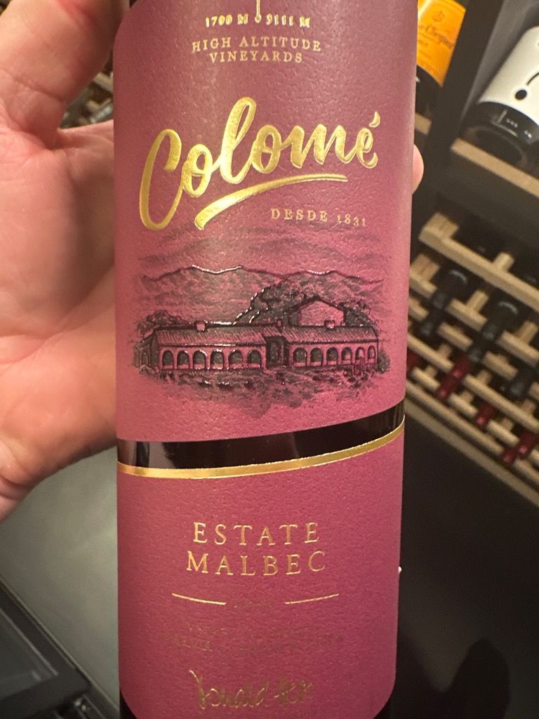 2020 Bodega Colomé Malbec 1831 - High Altitude Vineyards, Argentina, Valles Calchaquíes, Salta ...