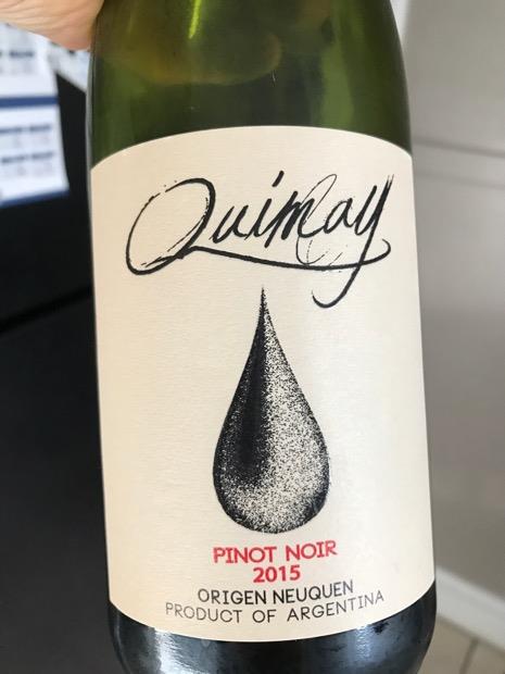 2016 Quimay Pinot Noir, Argentina, Patagonia, Neuquén - CellarTracker