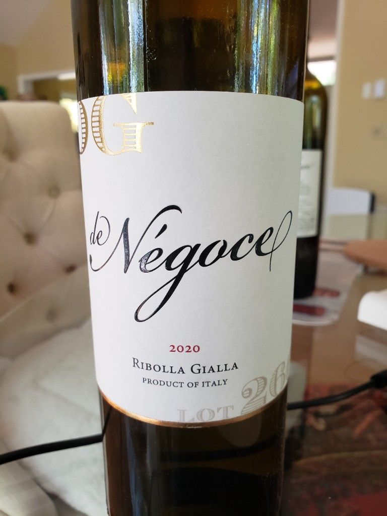 2020 de Négoce Ribolla Gialla OG N.266 Venezia Giulia IGT, Italy ...