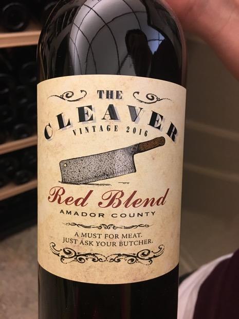 2016 The Cleaver Red Wine, USA, California, Sierra Foothills, Amador ...
