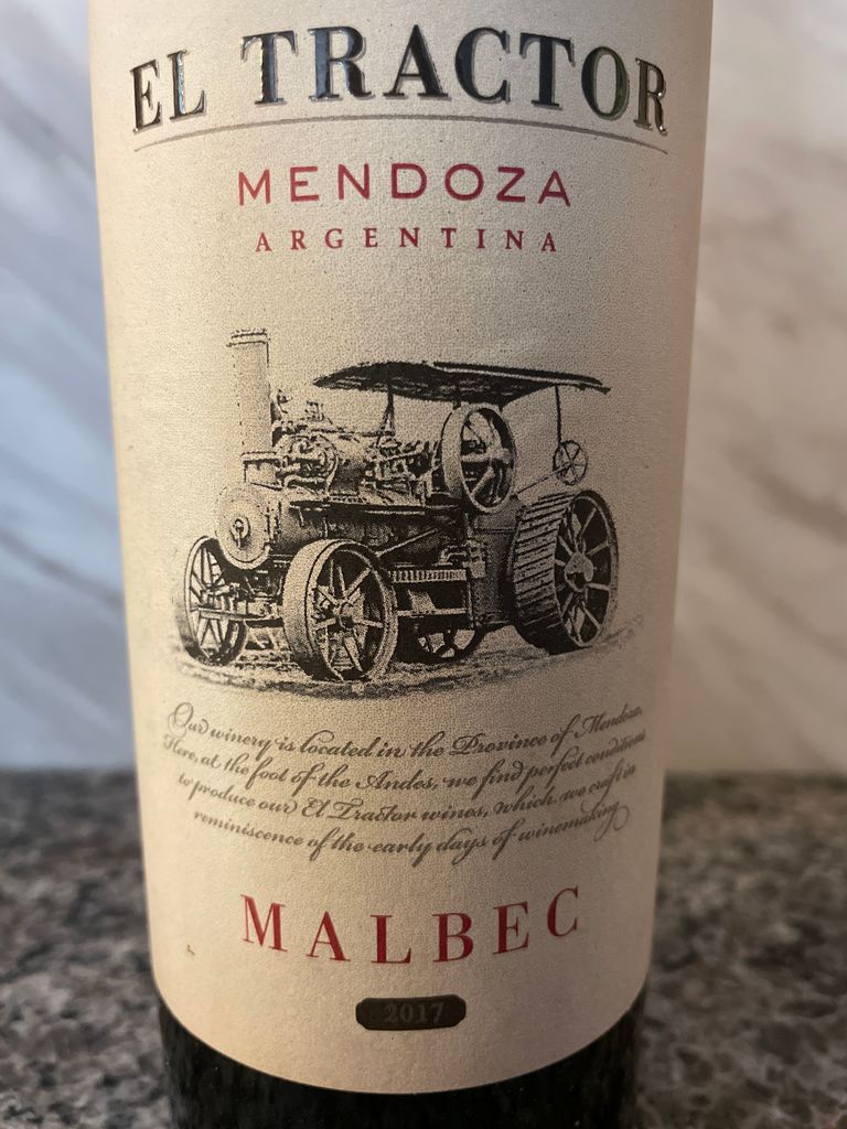 2018 Bodega Villa Atuel Malbec El Tractor, Argentina, Mendoza ...
