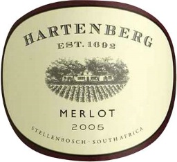 2004 Hartenberg Merlot, South Africa, Coastal Region, Stellenbosch ...