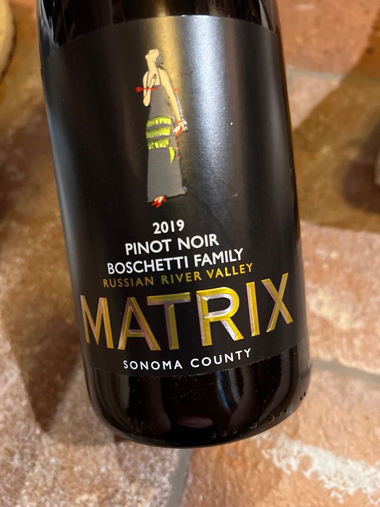 2019 Matrix Pinot Noir Boschetti Family, USA, California, Sonoma County ...