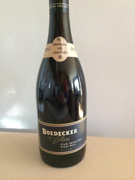 2012 Boedecker Cellars Pinot Noir Finnigan Hill, USA, Oregon ...
