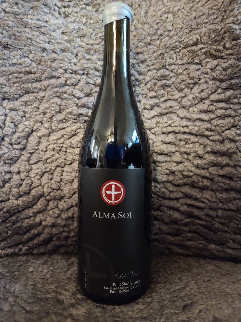 2018 Alma Sol Winery Old Vine Petite Sirah, USA, California, Central ...