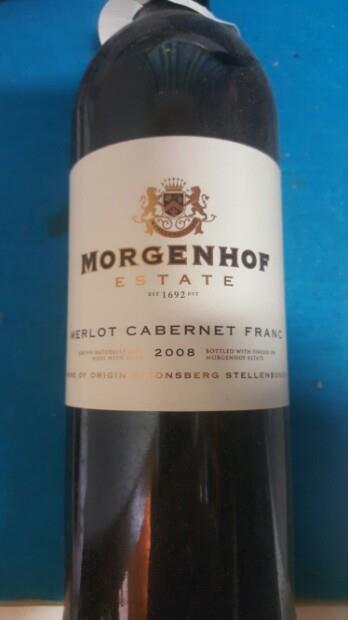 2015 Morgenhof Estate Merlot Cabernet Franc, South Africa, Coastal ...