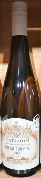 2015 Tokaj Hétszőlő Furmint Tokaji, Hungary, Tokaji - CellarTracker