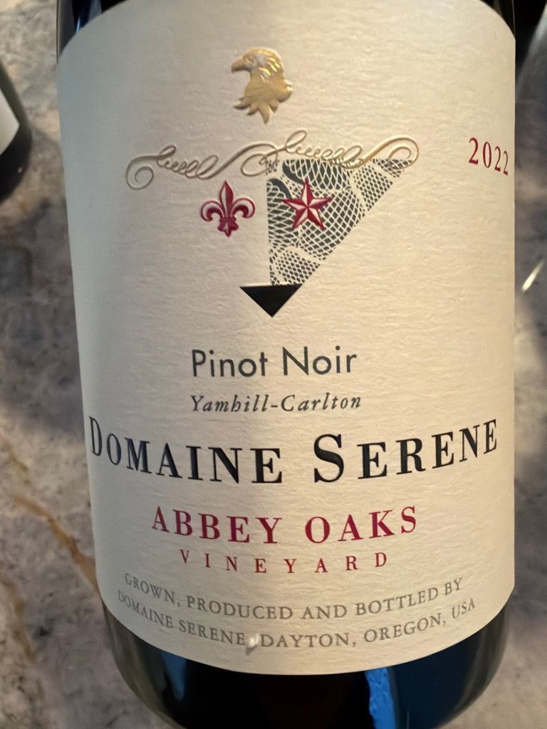 2022 Domaine Serene Pinot Noir Abbey Oaks, USA, Oregon, Willamette ...