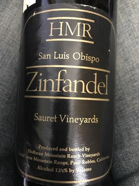 1978 Hoffman Mountain Ranch Zinfandel Sauret Vineyard, USA, California ...