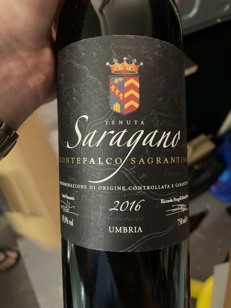2016 Tenuta di Saragano Montefalco Sagrantino, Italy, Umbria ...