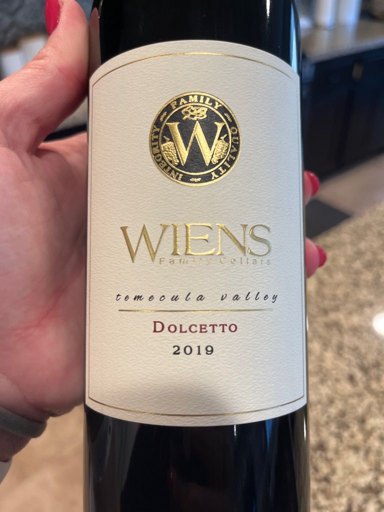 2019 Wiens Family Cellars Dolcetto, USA, California, South Coast, Temecula Valley - CellarTracker
