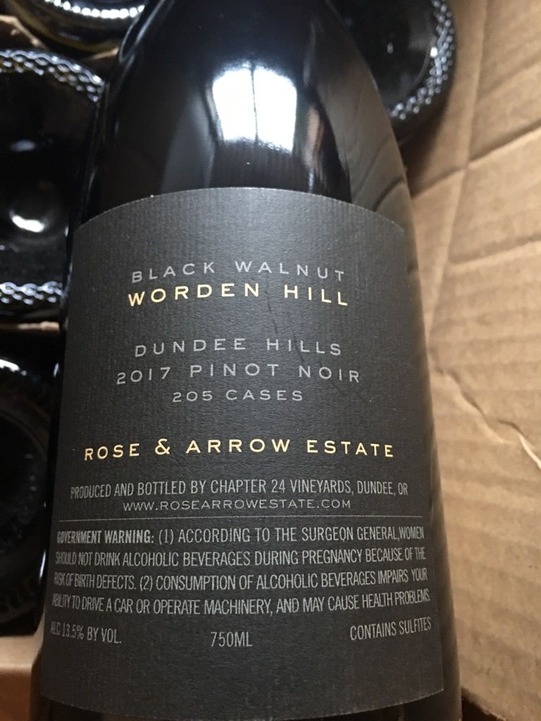 2013 Rose & Arrow Pinot Noir Estate Wine, USA, Oregon, Willamette ...