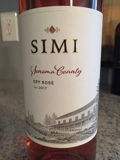 2017 Simi Dry Rosé, USA, California, Sonoma County - CellarTracker
