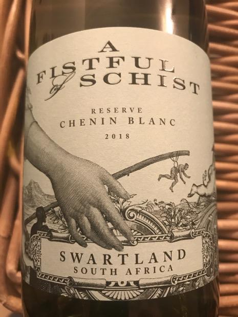 2017 A Fistful of Schist Chenin Blanc Reserve, South Africa, Coastal Region, Swartland ...