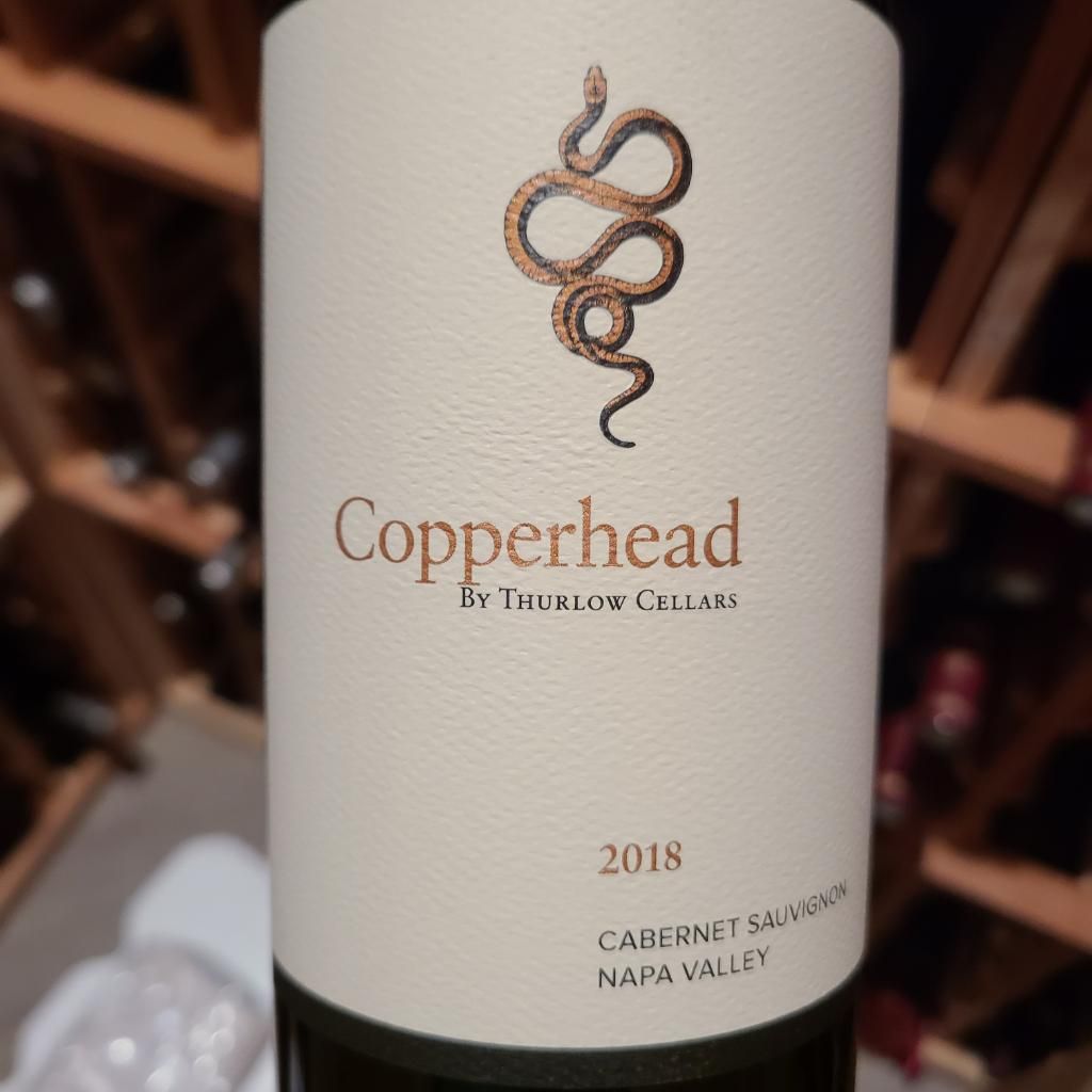 2018 Thurlow Cellars Cabernet Sauvignon Copperhead, USA, California ...