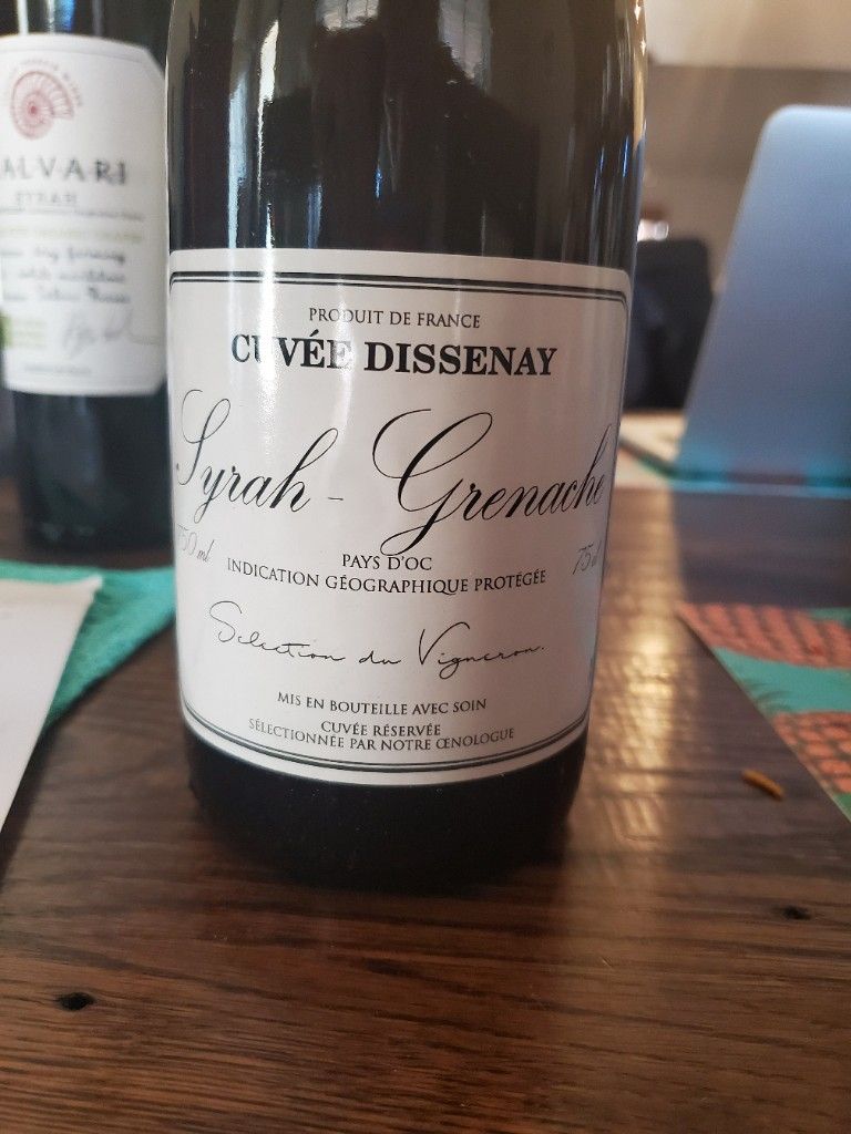 2019 Cuvée Dissenay Syrah - Grenache, France, Languedoc Roussillon, Vin ...