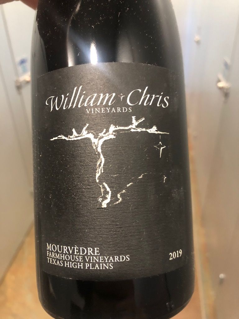 2019 William Chris Vineyards Mourvèdre Farmhouse Vineyards, USA, Texas ...
