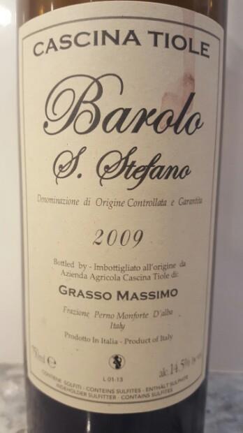 2009 Cascina Tiole Barolo S. Stefano di Perno, Italy, Piedmont, Langhe, Barolo - CellarTracker