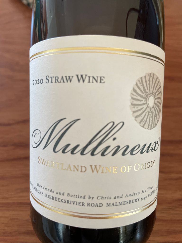 2020 Mullineux Chenin Blanc Straw Wine, South Africa, Coastal Region, Swartland - CellarTracker