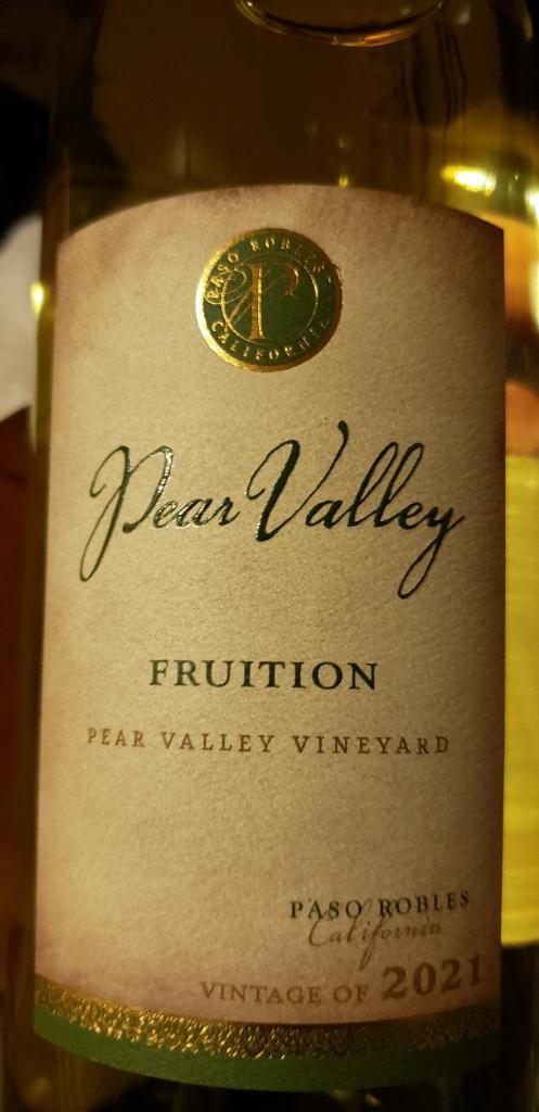 2021 Pear Valley Fruition Pear Valley Vineyard, USA, California ...