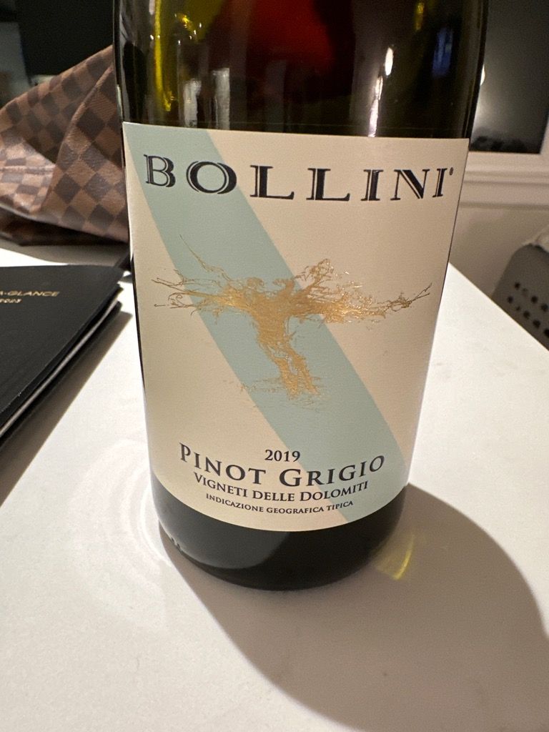 2022 Bollini Pinot Grigio Vigneti delle Dolomiti IGT, Italy, Trentino ...
