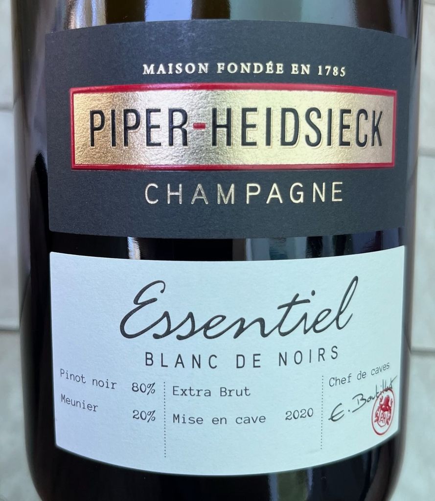 NV Piper-Heidsieck Champagne Essentiel Blanc de Noirs Extra Brut, France, Champagne - CellarTracker